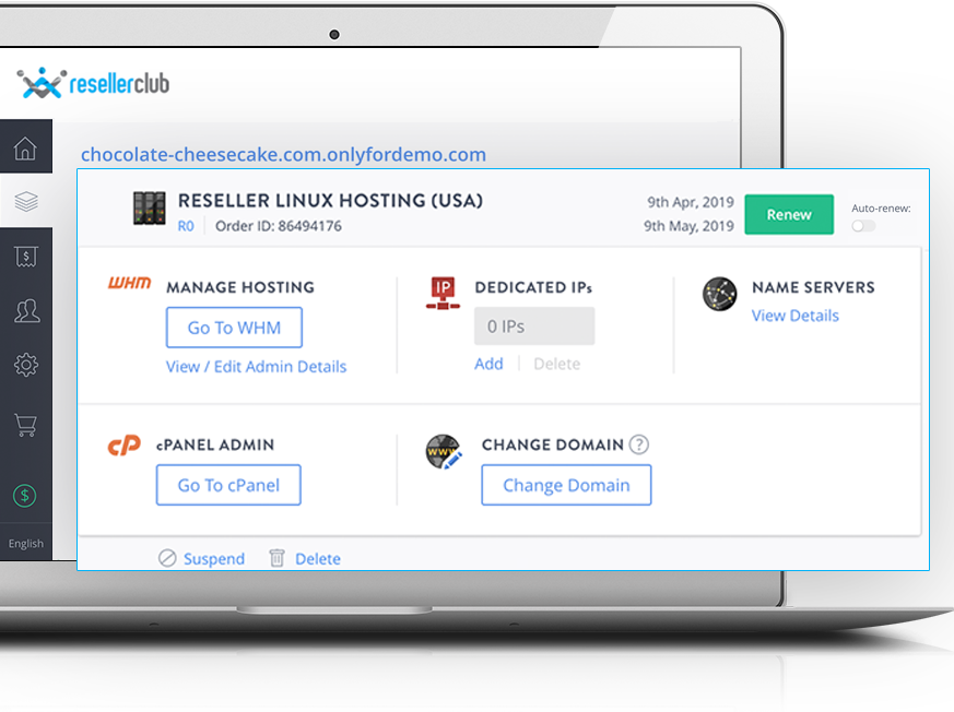 Manage Web Hosting Business with our WebPro Panel | ResellerClub