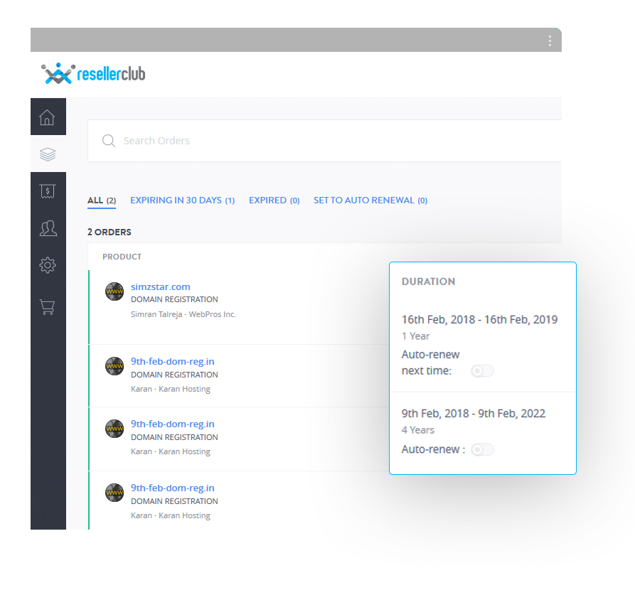 Manage Web Hosting Business with our WebPro Panel | ResellerClub